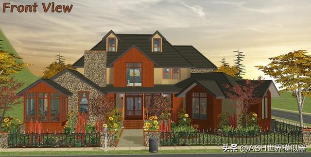 The Sims 2. Third-party custom blueprint x 1 (American middle-class ...