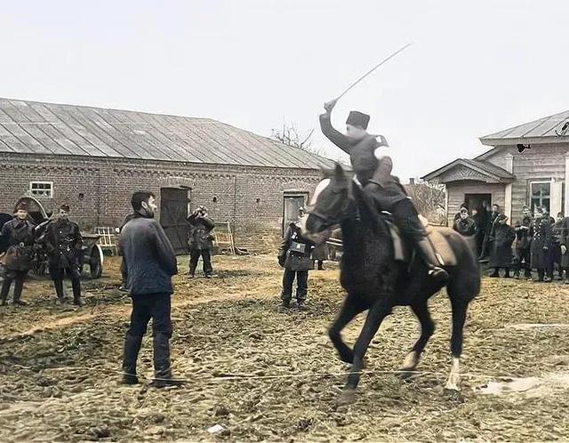 The Cossacks took the Soviet Red Army as a living target, and the ...