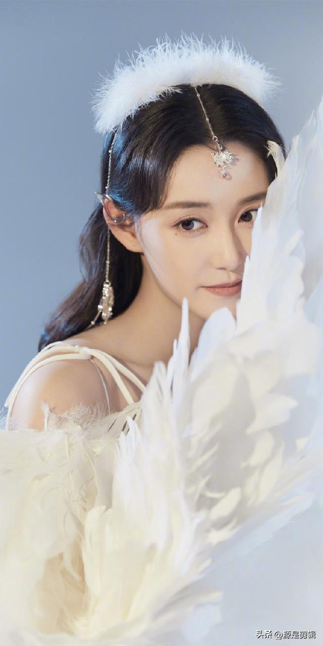 Jiang Yiyi white angel wallpaper photo appreciation - iMedia