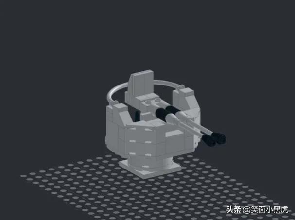 Use Lego to restore the double-mounted 37mm naval gun - iMedia