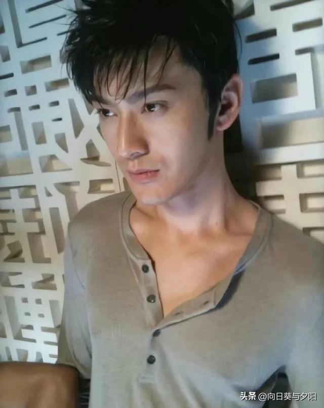 Huang Xiaoming was so handsome when he was young, but now he has become a greasy uncle, what has ...