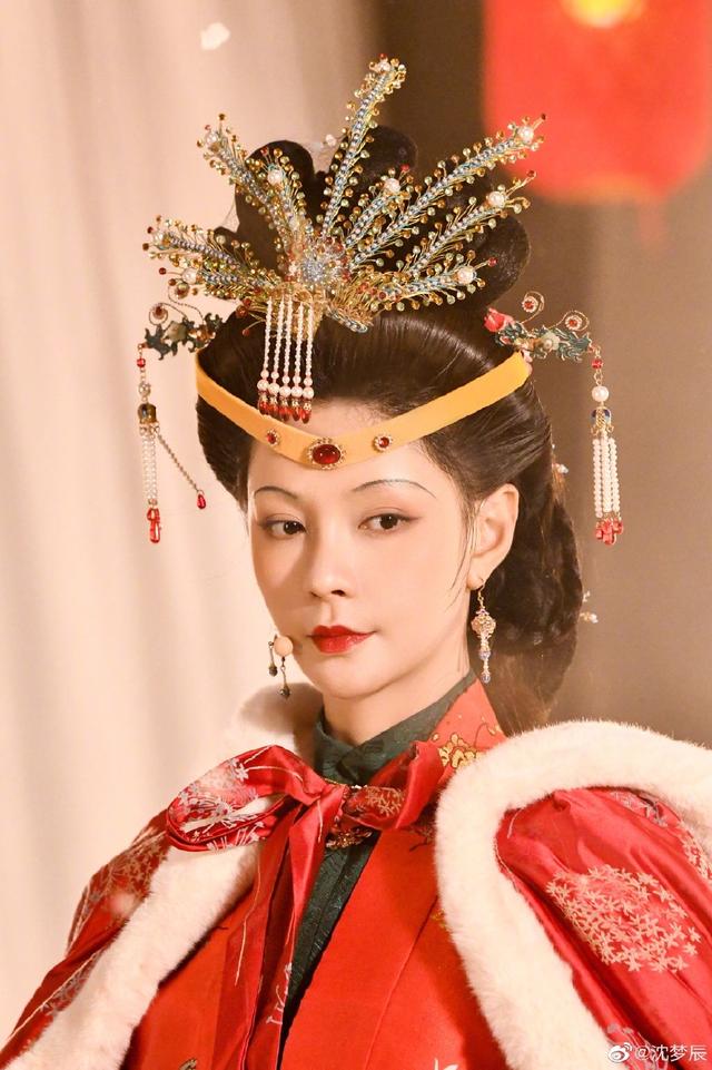 Shen Mengchen starred in red snow scene as Wang Xifeng - iMedia