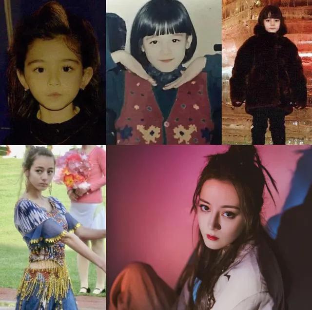 Star childhood photos, Dilireba is really beautiful from childhood to ...