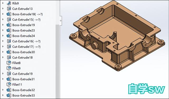 How does SolidWorks view the modeling steps of a part through the arrow ...