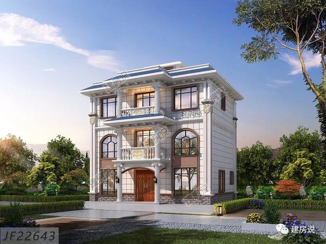Three-storey European-style villa, covering an area of 93 square meters ...