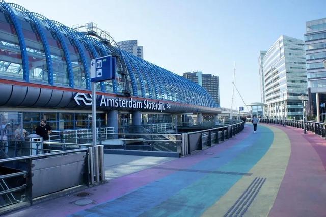 Bicycles in front of Amsterdam Sloterdijk metro station ???? - iMedia