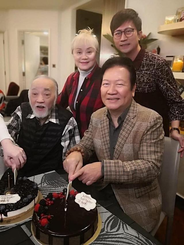 TVB artist Lu Haipeng celebrates his 81st birthday, his hair is gray ...