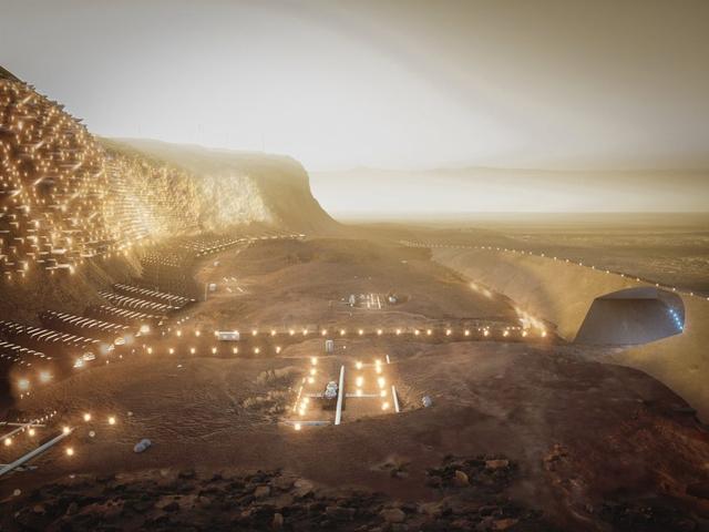 Future city on Mars, expected to be completed in 2054?Come see the ...