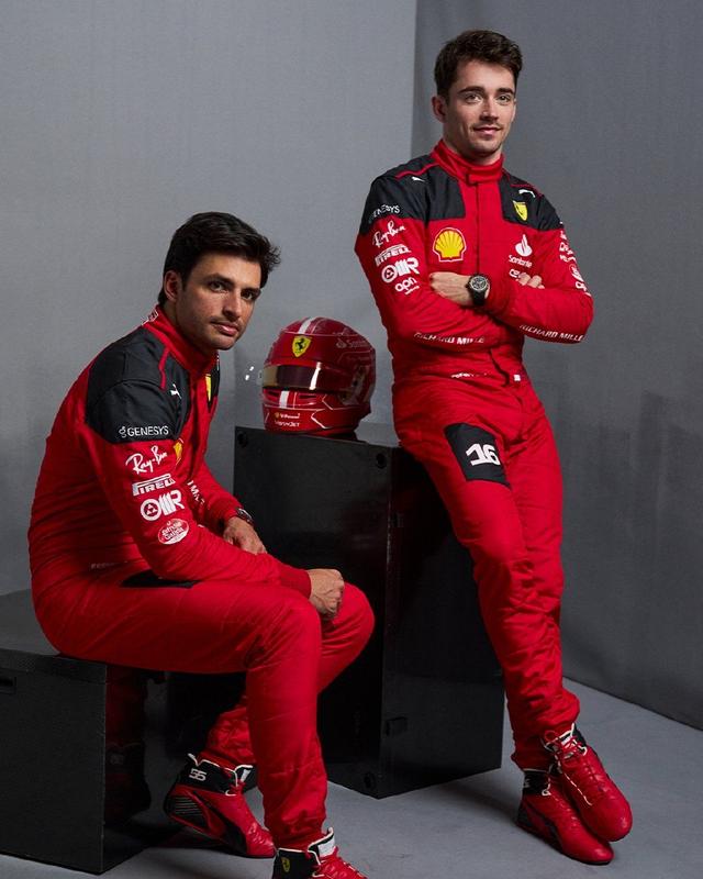 The Ferrari team released the new car for the 2023 season. The two ...