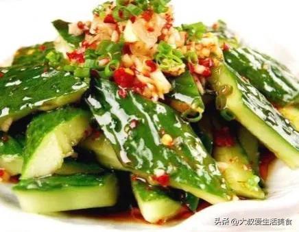 The delicious method of cold cucumber, crispy and delicious, delicious ...
