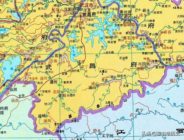 Through the map, understand the historical changes of Xianning City ...