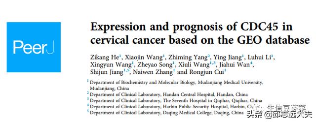 Single-gene research routine-expression and prognosis of CDC45 in ...