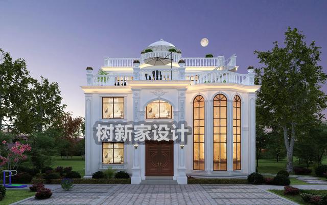 Two-story and semi-European style beautiful self-built house private ...