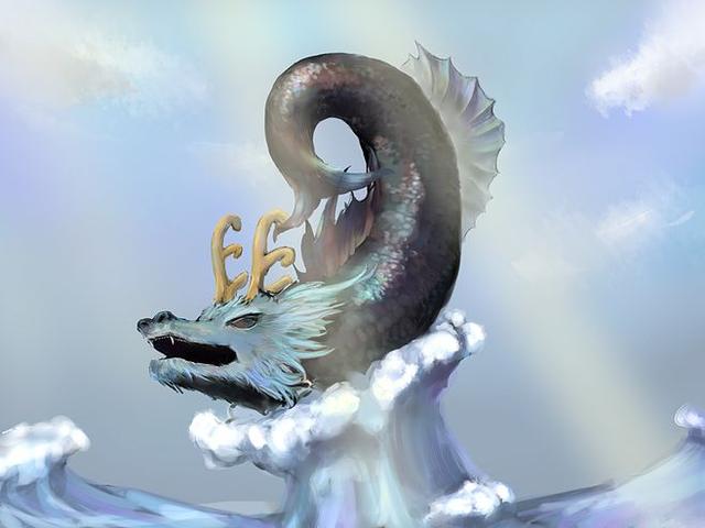 Chiwen, the ninth son of the dragon, a beast that prays for rain and ...