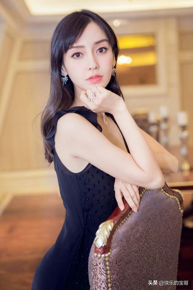 Beautiful pictures, Angelababy black dress - iMedia