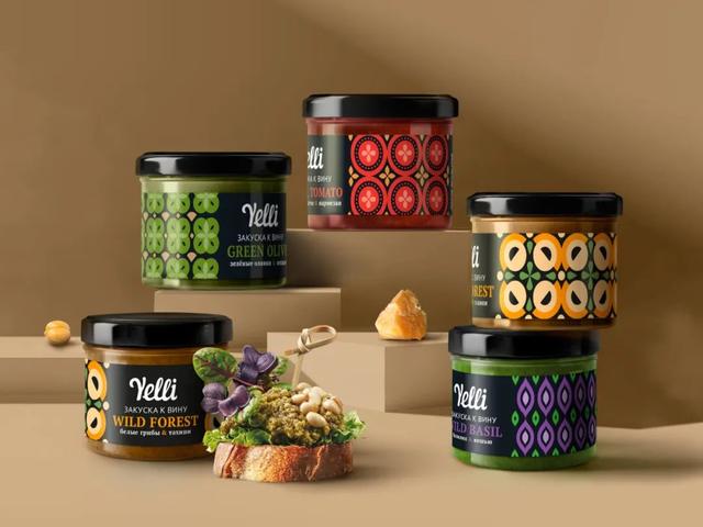 Different styles of packaging vision-a variety of condiment visual ...