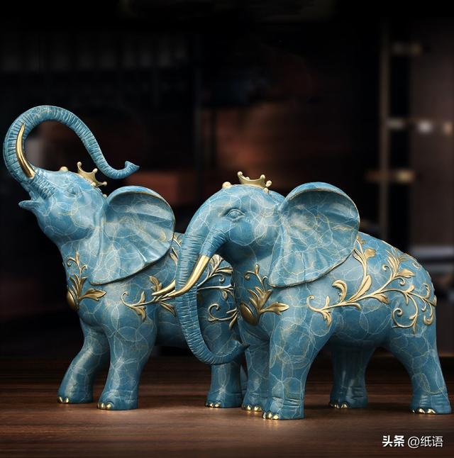 Shang Shan Ruo Shui "Da Fu Da Gui" Copper Elephant Ornament Lucky ...