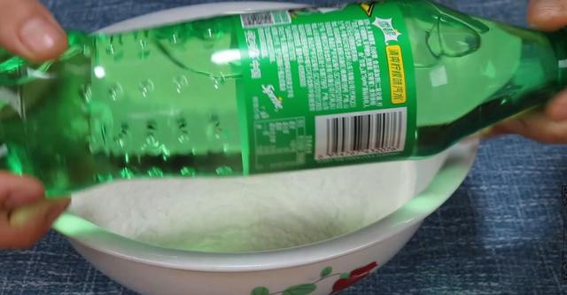 I just learned today that putting Sprite and flour together can be so ...