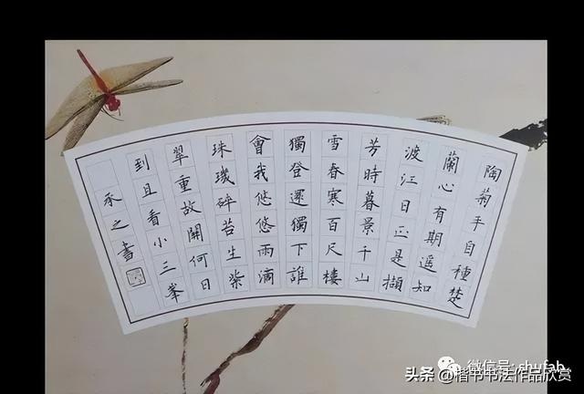 Appreciation of the format of hard pen calligraphy works - iMedia