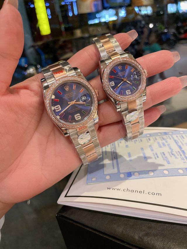 Rolex couple watch fairy color matching beautiful explosion - iMedia