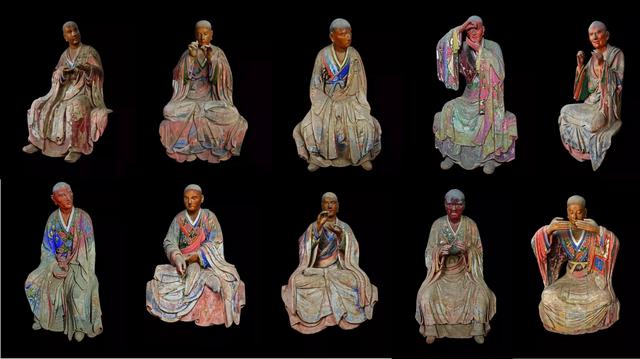 (11) There are statues of arhats with flesh and blood, sorrow and joy ...