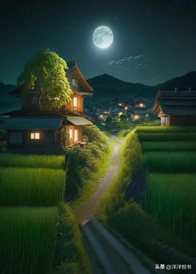 Peaceful and beautiful countryside night scene - iMedia
