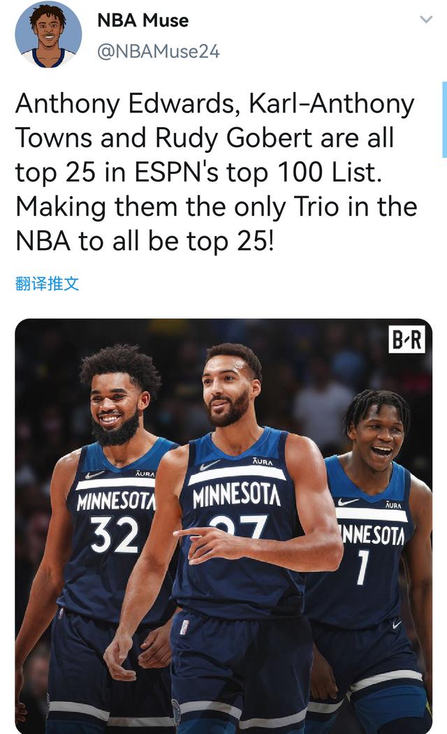 Are the Timberwolves Big Three worthy of their name?Among ESPN's top 25 ...