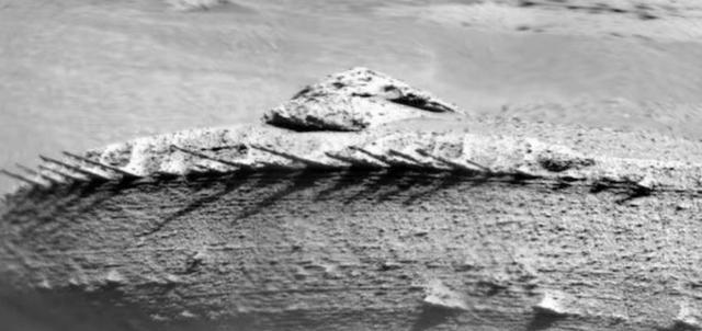 Mars discovered "Dragon Spine"? The photos of unknown giants on Mars ...