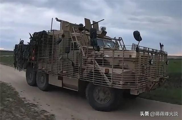 British wolfhound tactical support vehicle wrecked at Kherson, American ...