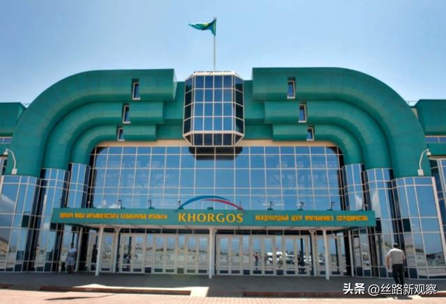 The Kazakh side of the China-Kazakhstan Horgos International Border ...