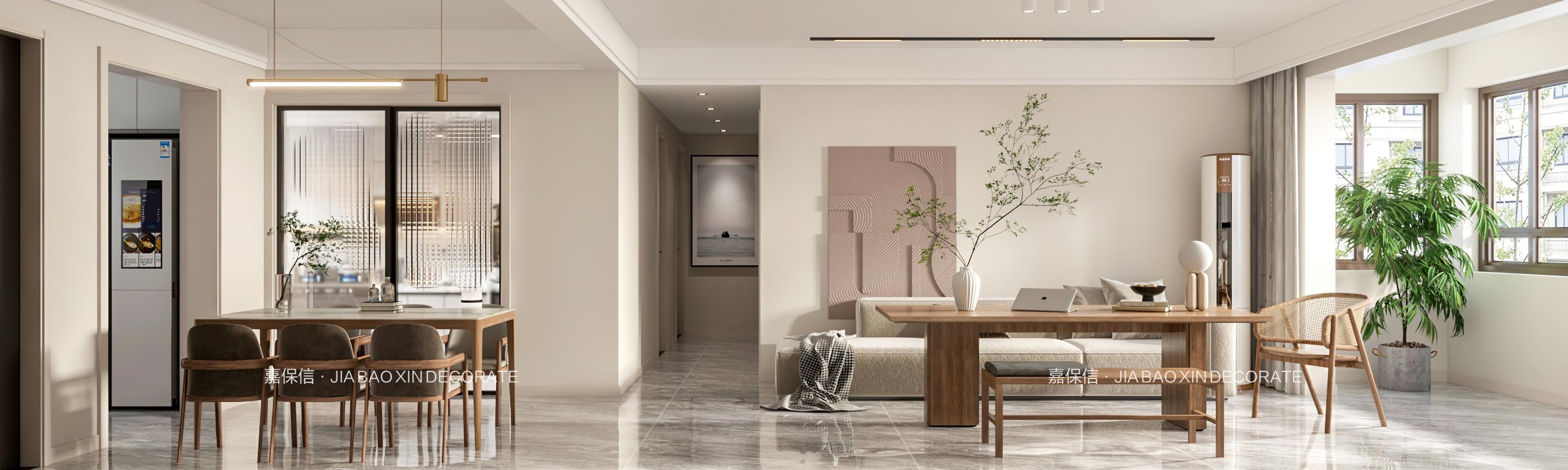 Yanhai Jiayuan 133㎡ modern style decoration design case - iMedia