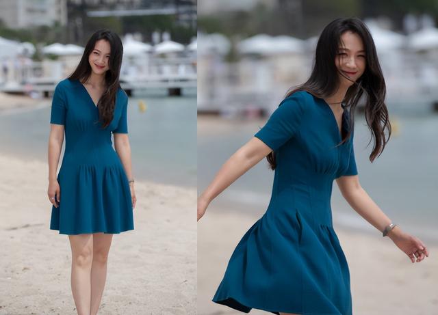 Tang Wei's recent photos without P pictures on the beach in Cannes were ...