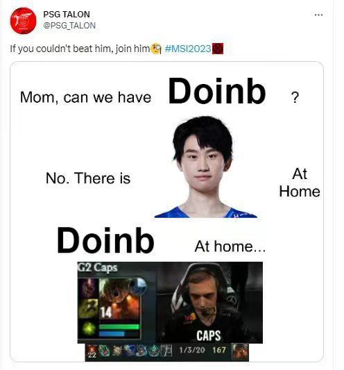 打不過就加入？G2中單Caps一手泰坦火了，Doinb成最大贏家 - 頭條匯