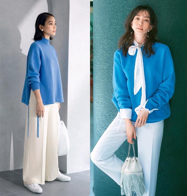 Why should you wear "blue" in autumn?Refer to these outfits and colors ...