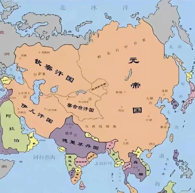 How big is the territory of the Yuan Dynasty? The territory map of the ...