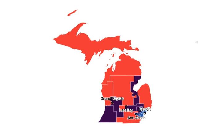 Michigan's new congressional district map-who will have the upper hand ...