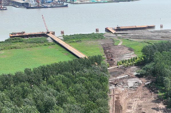 This cross-river bridge in Taizhou has made significant progress - iMedia