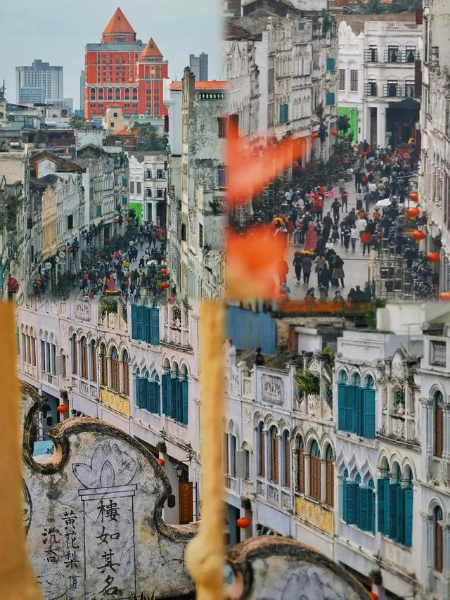 Traveling in Haikou, taking photos in arcades and old streets, feeling ...