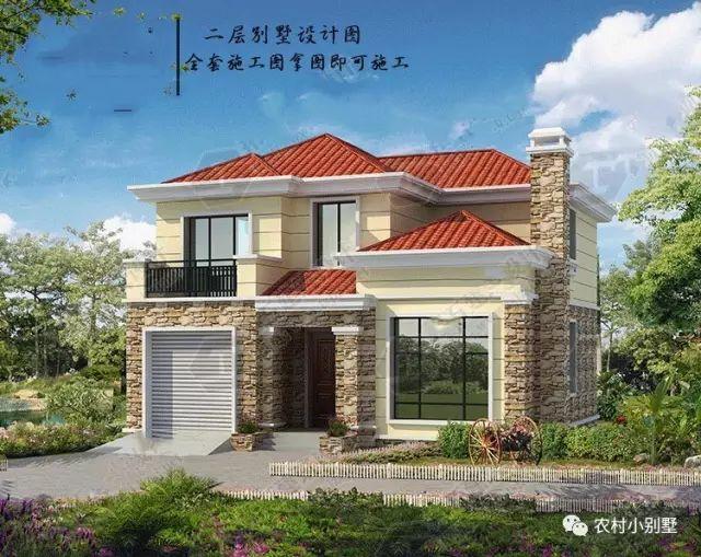 16 sets of two-story rural villas with main house, in line with the ...