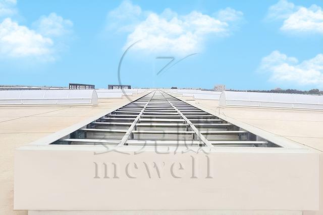 10A type thin ventilation skylight (parallel air duct opening and ...