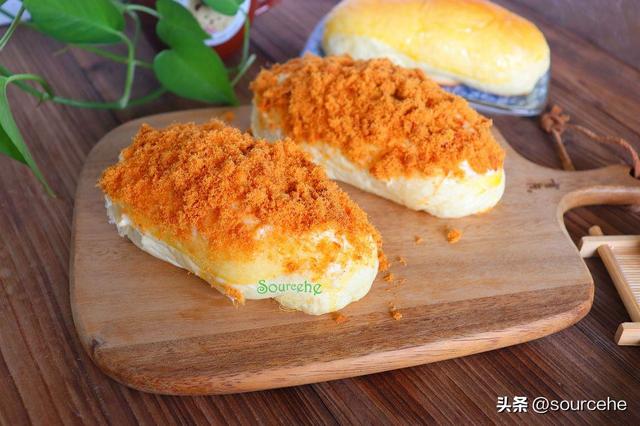 This meat floss bread recipe is very reliable, even beginners can learn ...