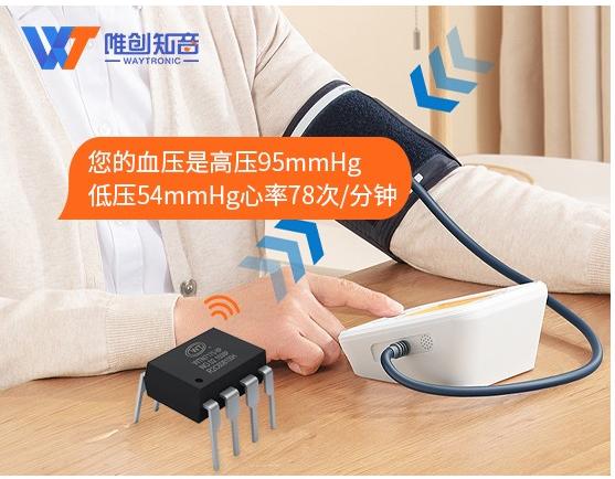 Sphygmomanometer voice IC, blood glucose meter voice chip WTN6, an industrial grade otp voice ...