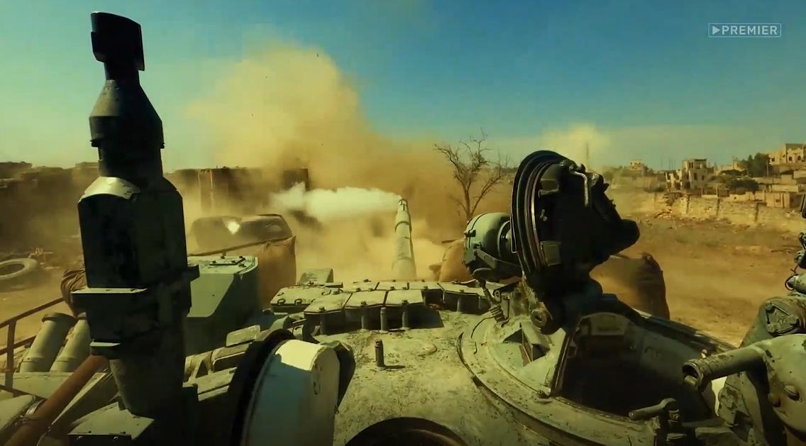 Russian bomb disposal movie desert past - Syrian T55AMV main battle ...