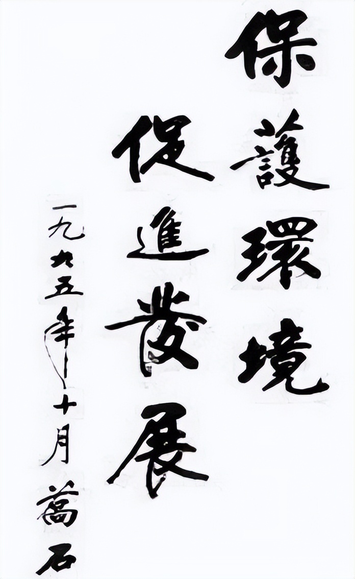In 1995, Qiao Shi's title "Protection of the environment and promotion ...
