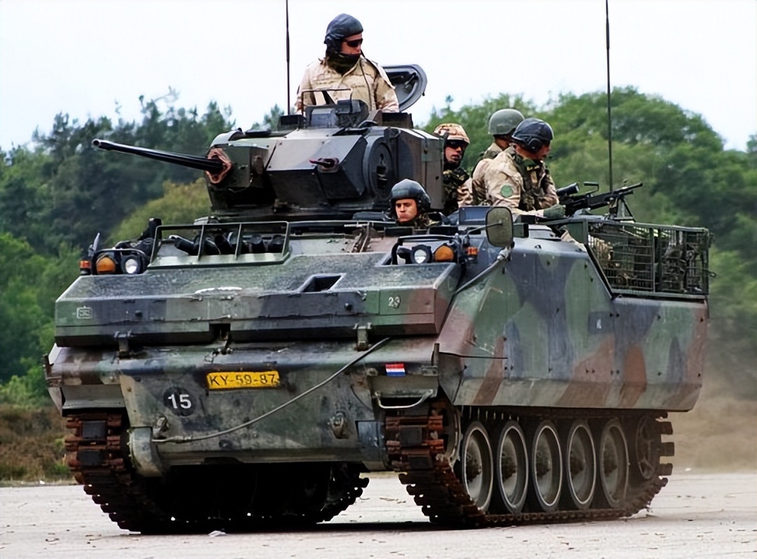 The old Dutch armored vehicle was delivered to Ukraine and has been ...