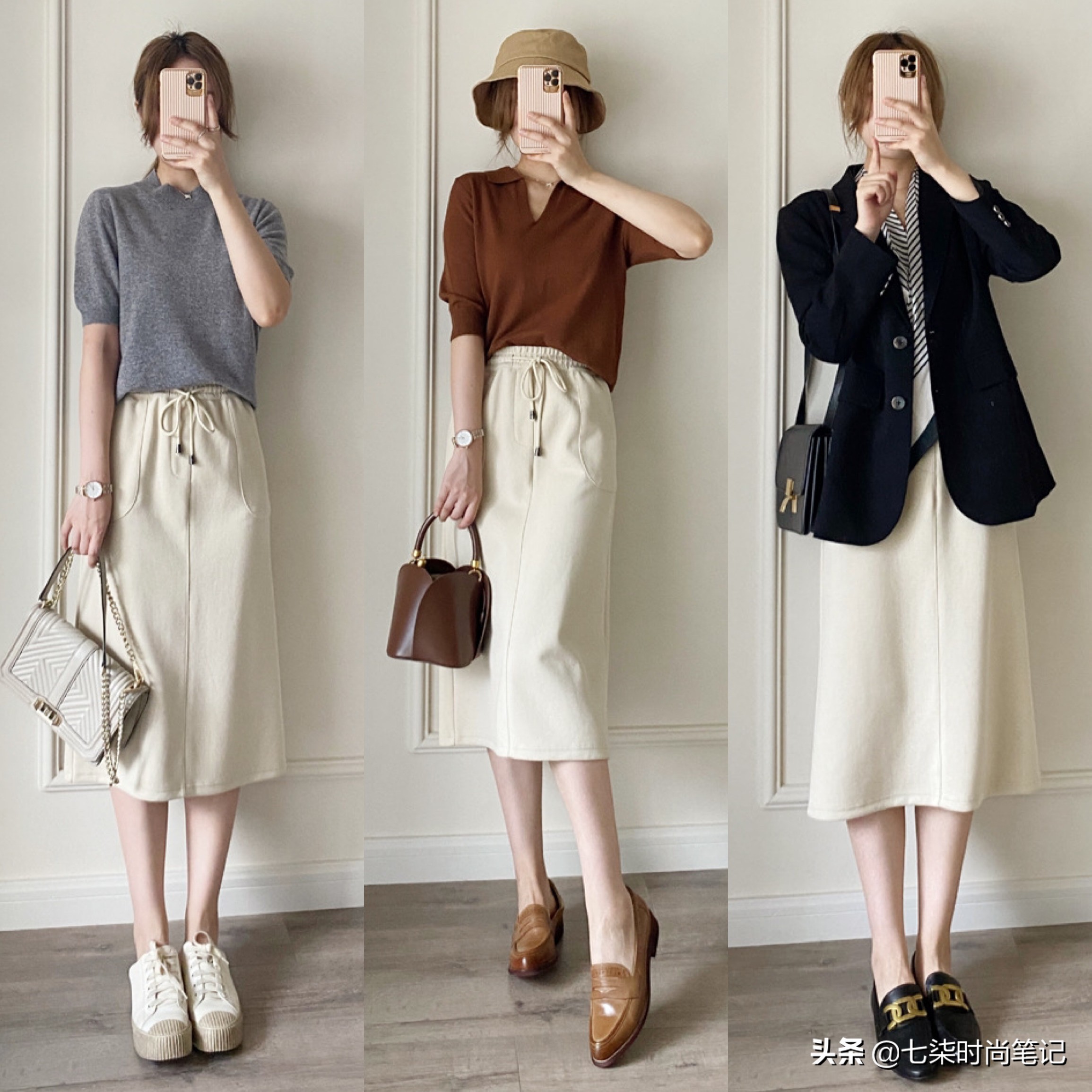 In early summer, you can wear more than one clothes in one basic style ...