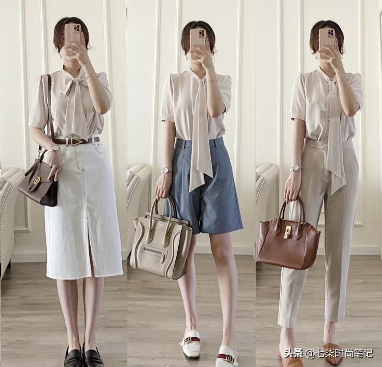In early summer, you can wear more than one clothes in one basic style ...