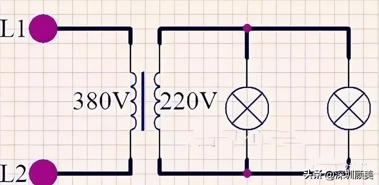 There is no neutral line and only 380V power supply, how to light a ...