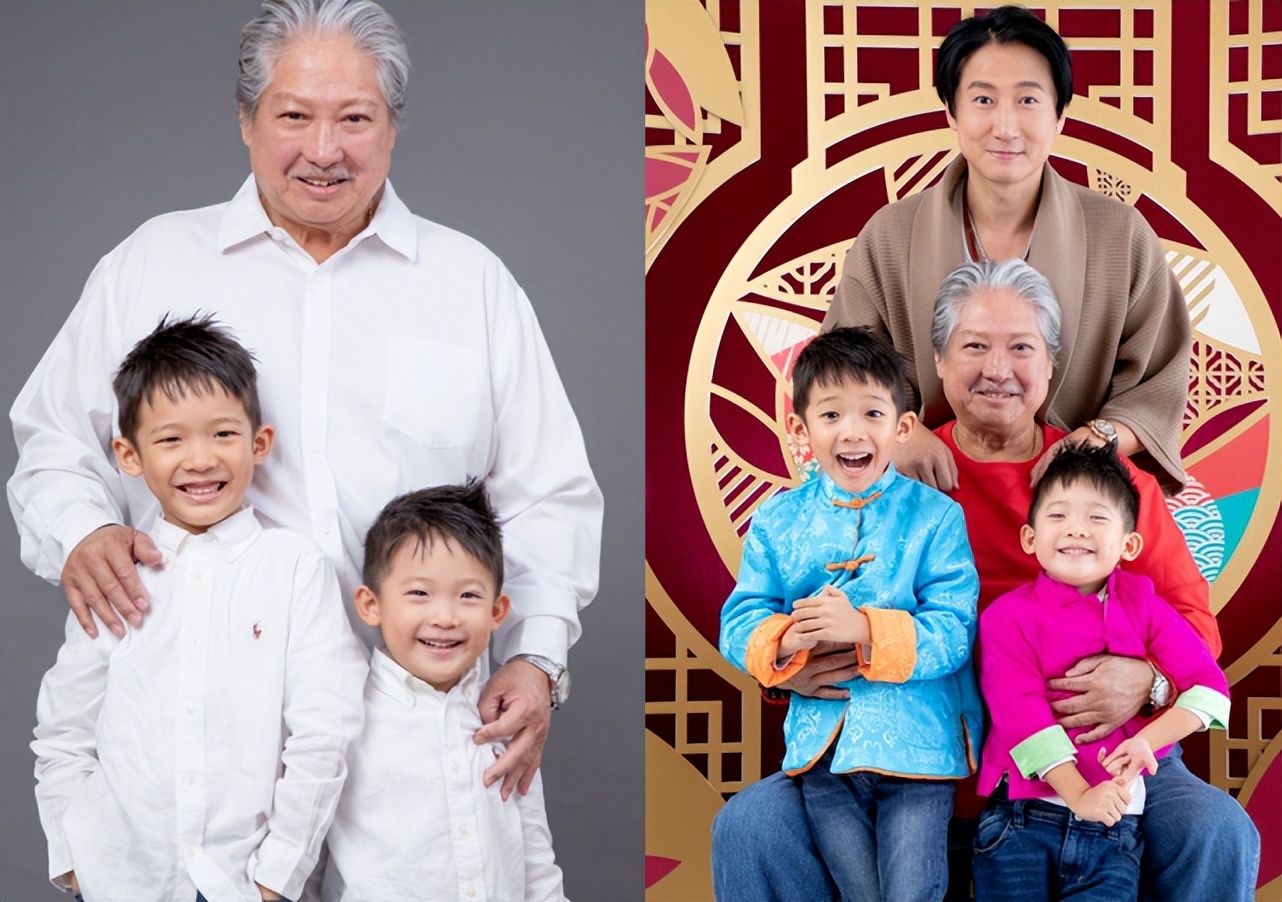 70-year-old Sammo Hung was photographed hugging his grandson, with a ...