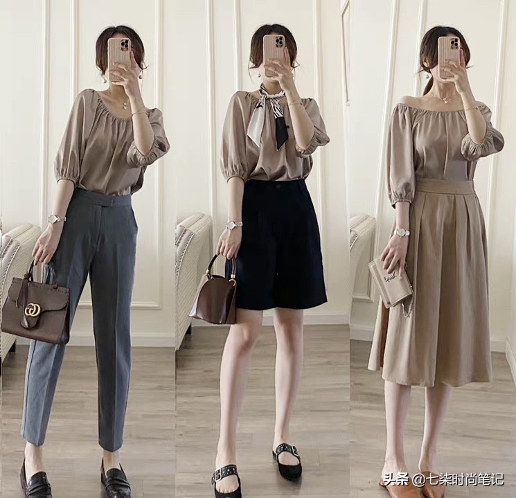 In early summer, you can wear more than one clothes in one basic style ...